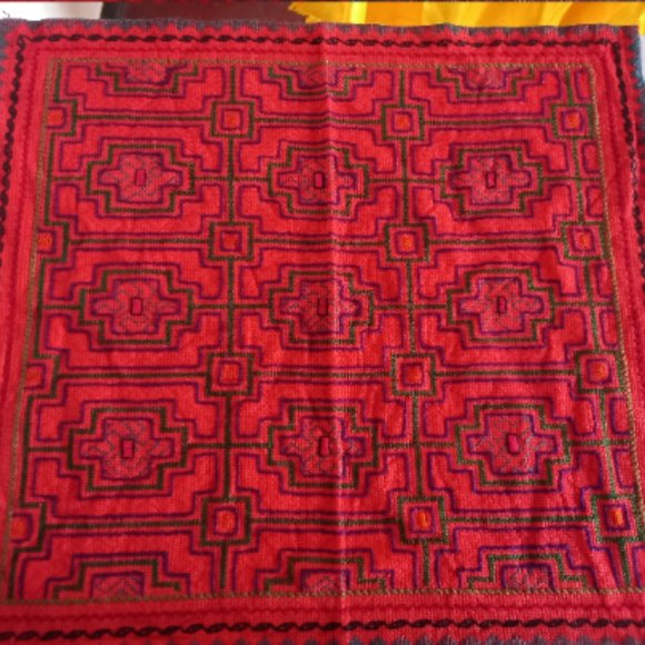 Jewelry | Peruvian Blanket Hand Embroidery Design Geometric Figures And ...